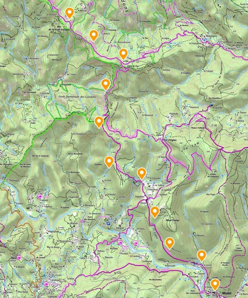 GR67 - Jour 4 / Randonnée du Malpas à Anduze